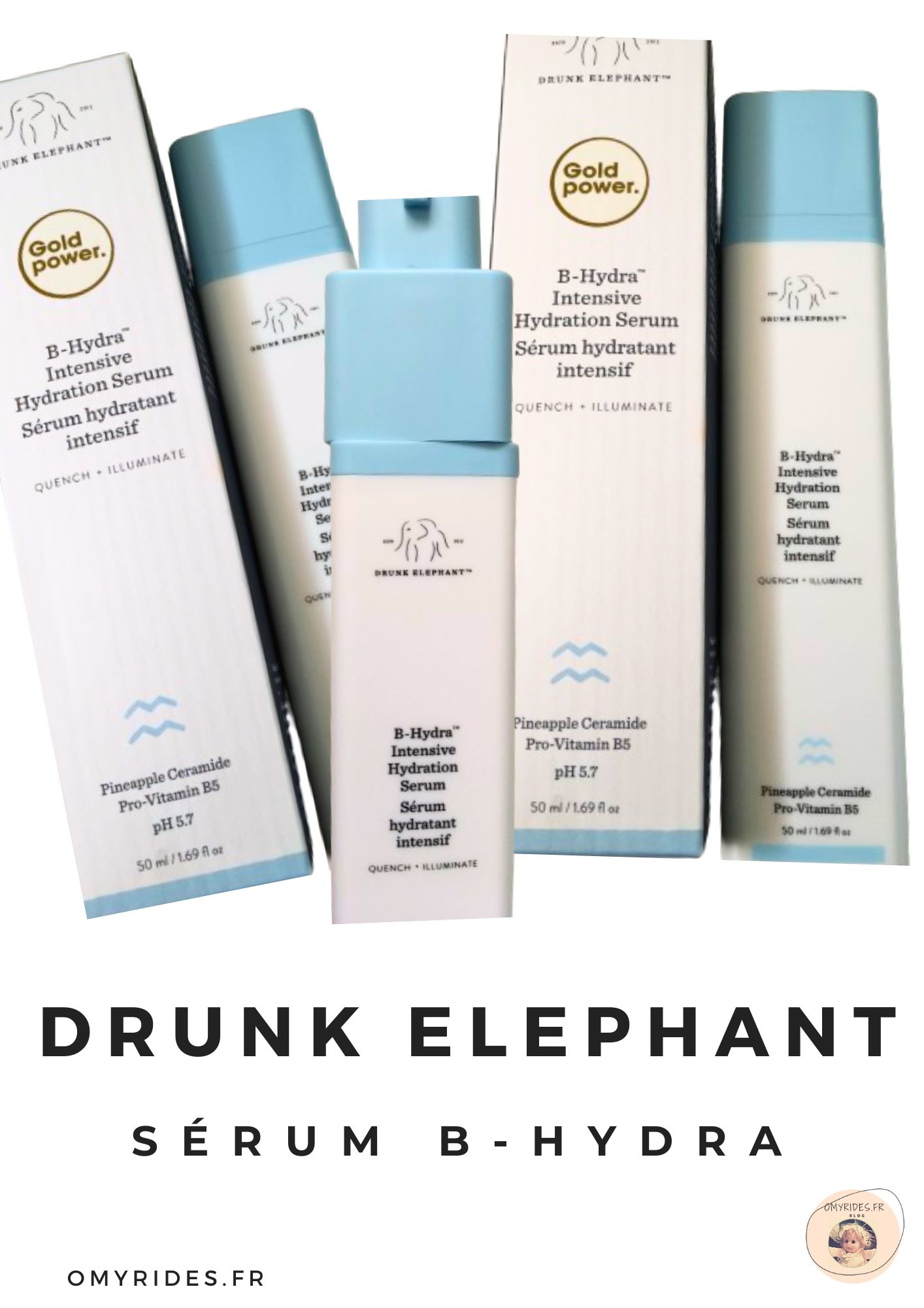 Drunk Elephant, Sérum B-Hydra intensive hydratation, mon avis - Omyrides